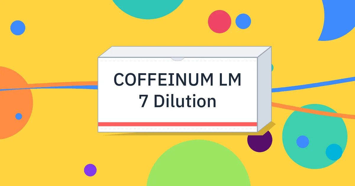 Symbolbild: Packung mit der Aufschrift COFFEINUM LM 7 Dilution (PZN 12831700) – Verfügbarkeit und Bezug in Apotheken in Frankfurt am Main