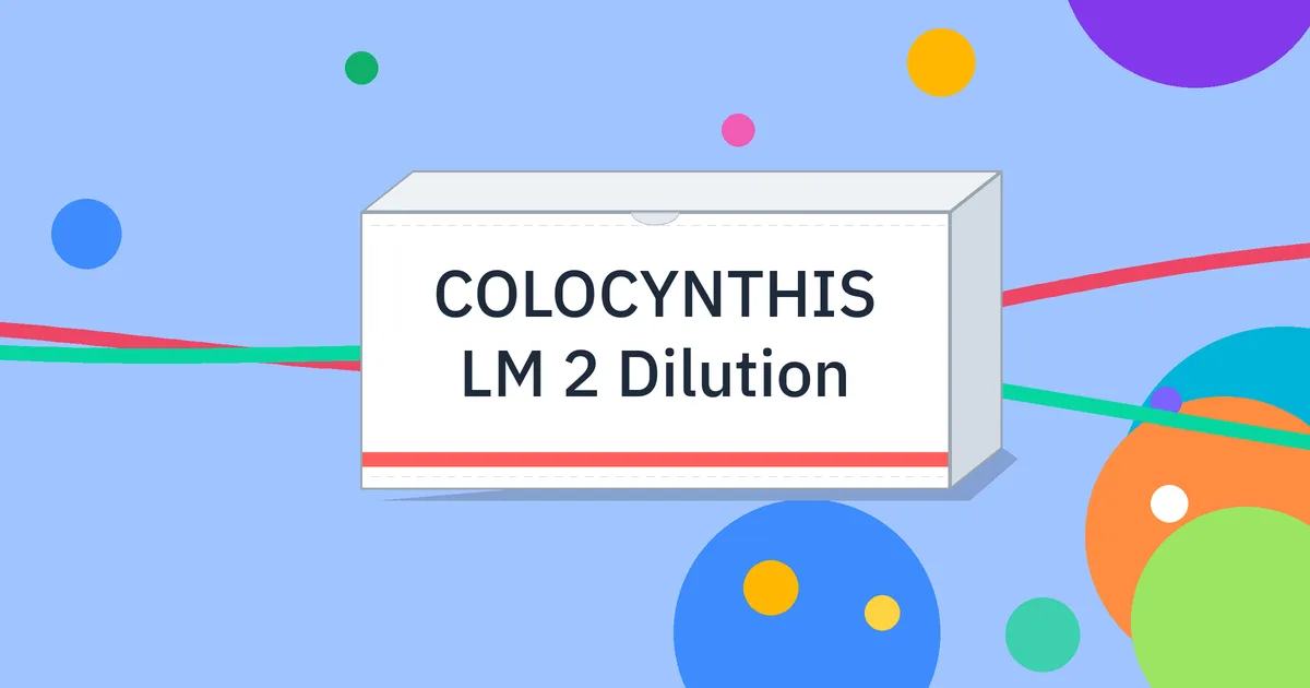 Symbolbild: Packung mit der Aufschrift COLOCYNTHIS LM 2 Dilution (PZN 12832533) – Verfügbarkeit und Bezug in Apotheken in Frankfurt am Main