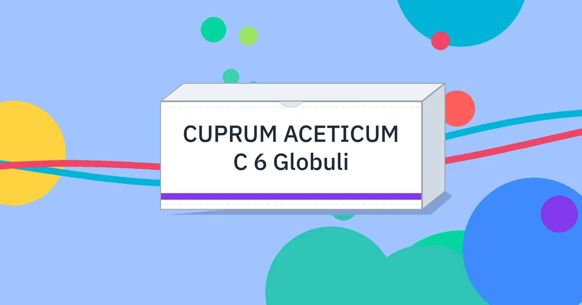Symbolbild: Packung mit der Aufschrift CUPRUM ACETICUM C 6 Globuli (PZN 16669745) – Verfügbarkeit und Bezug in Apotheken in Frankfurt am Main