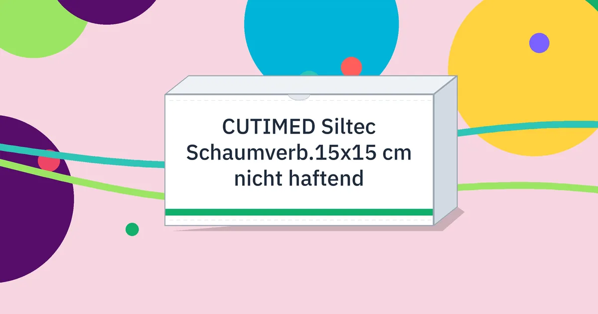 Symbolbild: Packung mit der Aufschrift CUTIMED Siltec Schaumverb.15x15 cm nicht haftend (PZN 16828379) – Verfügbarkeit und Bezug in Apotheken in Frankfurt am Main