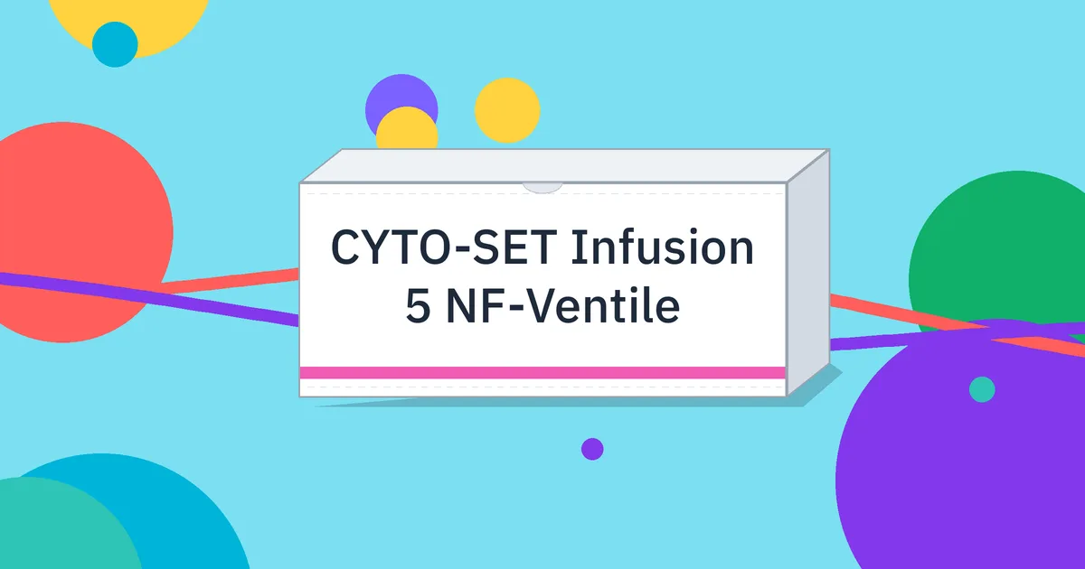 Symbolbild: Packung mit der Aufschrift CYTO-SET Infusion 5 NF-Ventile (PZN 10759499) – Verfügbarkeit und Bezug in Apotheken in Frankfurt am Main