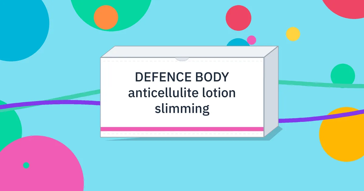 Symbolbild: Packung mit der Aufschrift DEFENCE BODY anticellulite lotion slimming (PZN 12478528) – Verfügbarkeit und Bezug in Apotheken in Frankfurt am Main