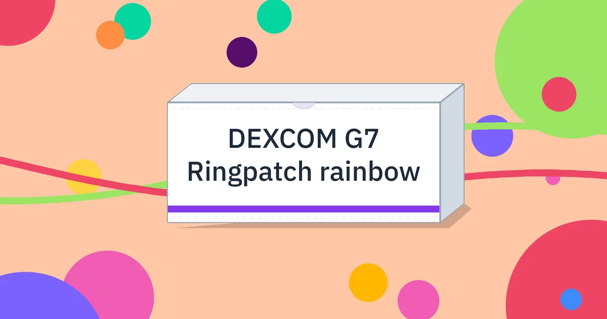 Symbolbild: Packung mit der Aufschrift DEXCOM G7 Ringpatch rainbow (PZN 19865895) – Verfügbarkeit und Bezug in Apotheken in Frankfurt am Main