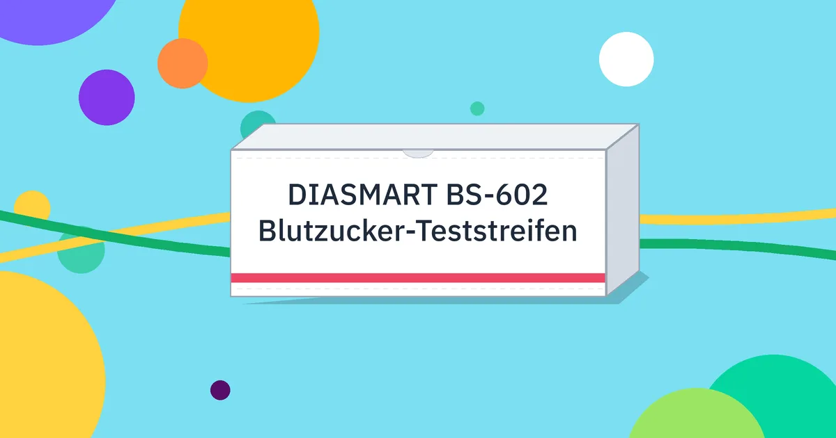 Symbolbild: Packung mit der Aufschrift DIASMART BS-602 Blutzucker-Teststreifen (PZN 18827355) – Verfügbarkeit und Bezug in Apotheken in Frankfurt am Main