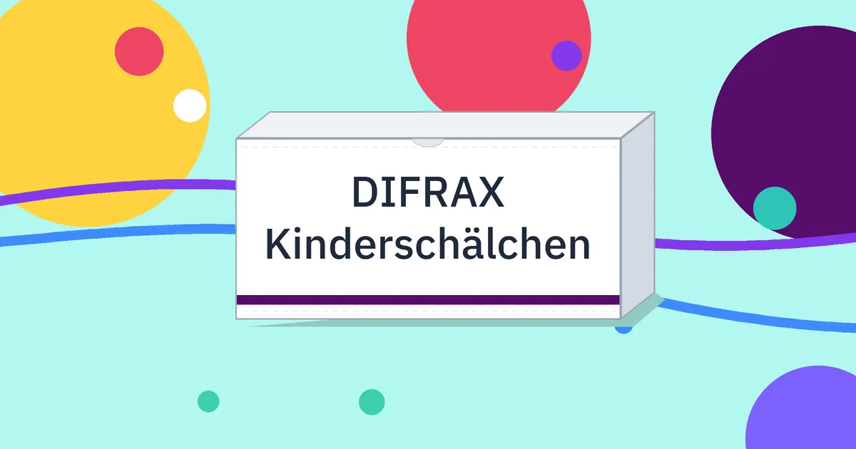 Symbolbild: Packung mit der Aufschrift DIFRAX Kinderschälchen (PZN 12518860) – Verfügbarkeit und Bezug in Apotheken in Frankfurt am Main