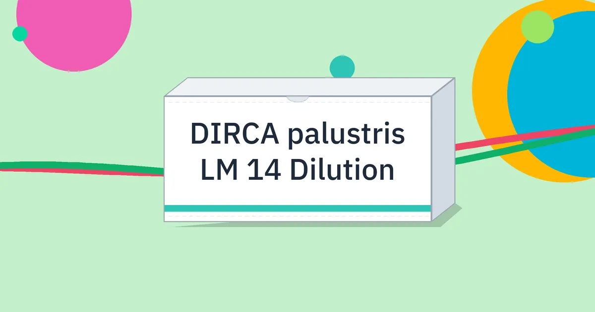 Symbolbild: Packung mit der Aufschrift DIRCA palustris LM 14 Dilution (PZN 13465657) – Verfügbarkeit und Bezug in Apotheken in Frankfurt am Main