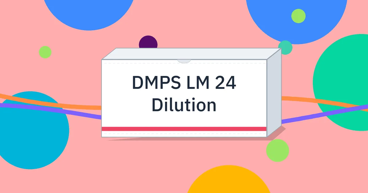 Symbolbild: Packung mit der Aufschrift DMPS LM 24 Dilution (PZN 13466214) – Verfügbarkeit und Bezug in Apotheken in Frankfurt am Main