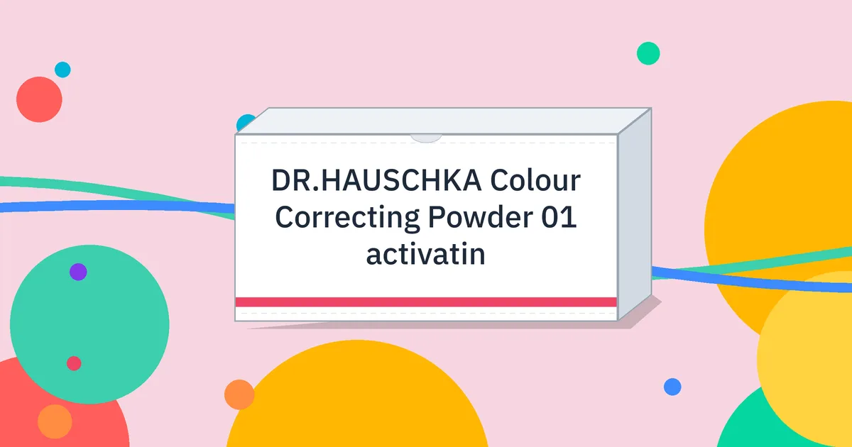 Symbolbild: Packung mit der Aufschrift DR.HAUSCHKA Colour Correcting Powder 01 activatin (PZN 18651063) – Verfügbarkeit und Bezug in Apotheken in Frankfurt am Main
