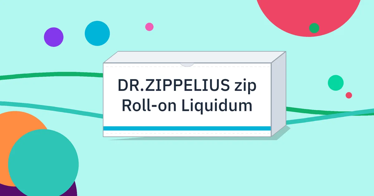 Symbolbild: Packung mit der Aufschrift DR.ZIPPELIUS zip Roll-on Liquidum (PZN 09292406) – Verfügbarkeit und Bezug in Apotheken in Frankfurt am Main