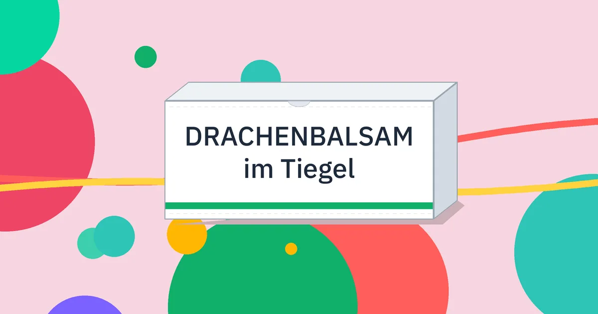 Symbolbild: Packung mit der Aufschrift DRACHENBALSAM im Tiegel (PZN 17272116) – Verfügbarkeit und Bezug in Apotheken in Frankfurt am Main