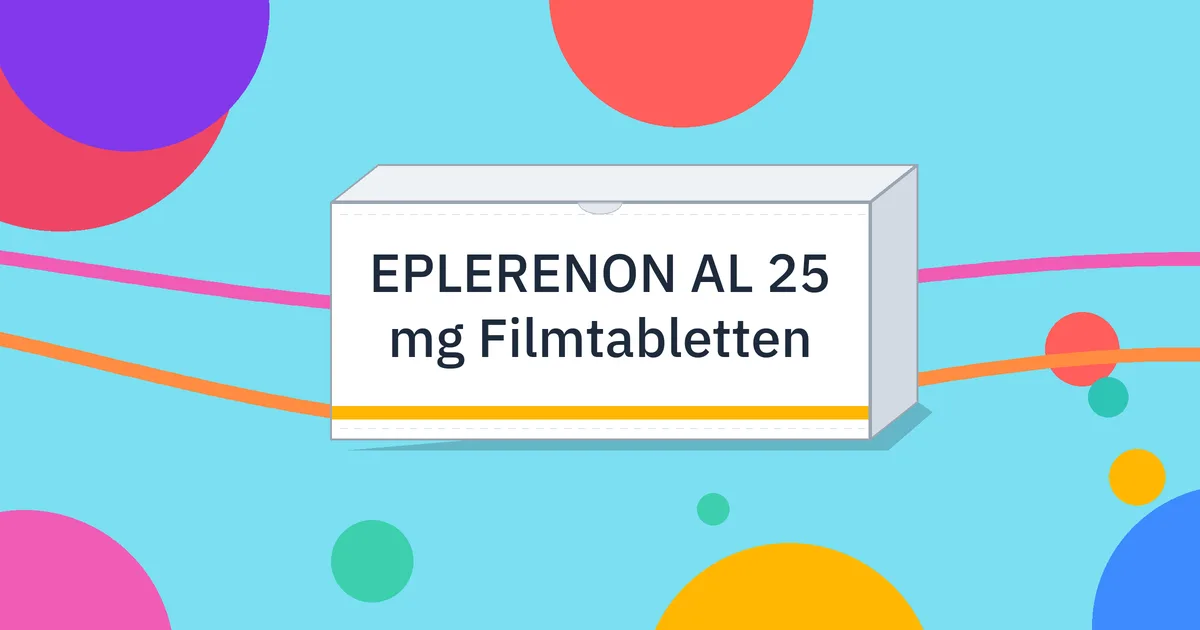 Symbolbild: Packung mit der Aufschrift EPLERENON AL 25 mg Filmtabletten (PZN 10809062) – Verfügbarkeit und Bezug in Apotheken in Frankfurt am Main