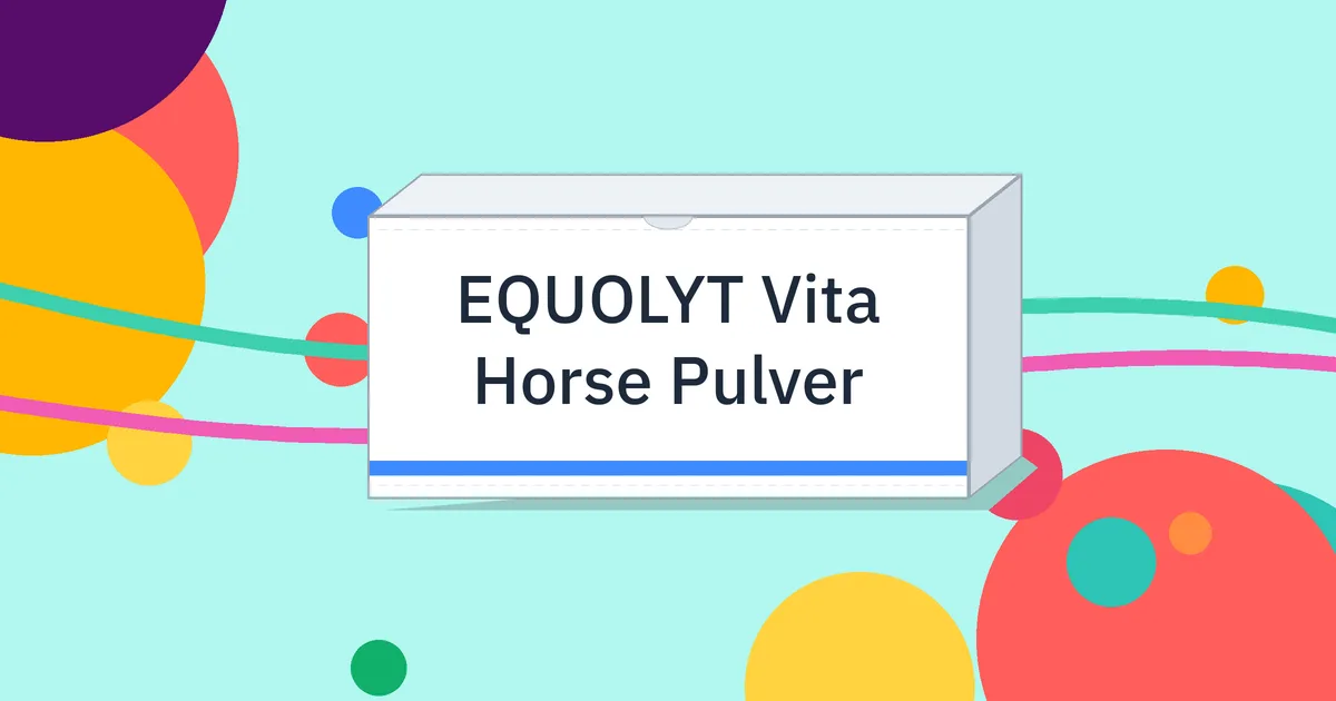 Symbolbild: Packung mit der Aufschrift EQUOLYT Vita Horse Pulver (PZN 00504025) – Verfügbarkeit und Bezug in Apotheken in Frankfurt am Main