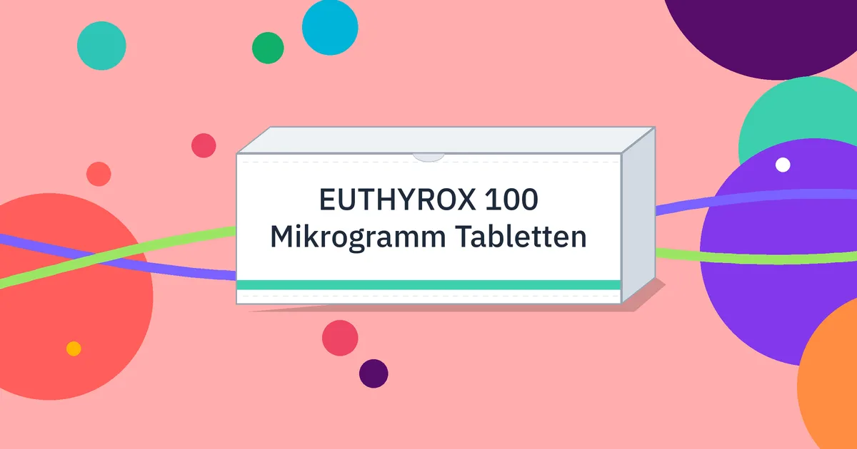 Symbolbild: Packung mit der Aufschrift EUTHYROX 100 Mikrogramm Tabletten (PZN 02754861) – Verfügbarkeit und Bezug in Apotheken in Frankfurt am Main