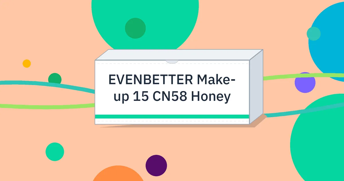 Symbolbild: Packung mit der Aufschrift EVENBETTER Make-up 15 CN58 Honey (PZN 18894825) – Verfügbarkeit und Bezug in Apotheken in Frankfurt am Main