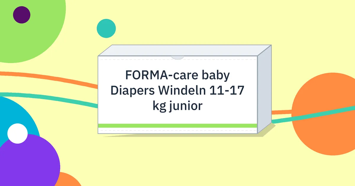 Symbolbild: Packung mit der Aufschrift FORMA-care baby Diapers Windeln 11-17 kg junior (PZN 19385267) – Verfügbarkeit und Bezug in Apotheken in Frankfurt am Main