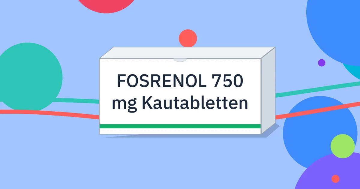 Symbolbild: Packung mit der Aufschrift FOSRENOL 750 mg Kautabletten (PZN 10980531) – Verfügbarkeit und Bezug in Apotheken in Frankfurt am Main