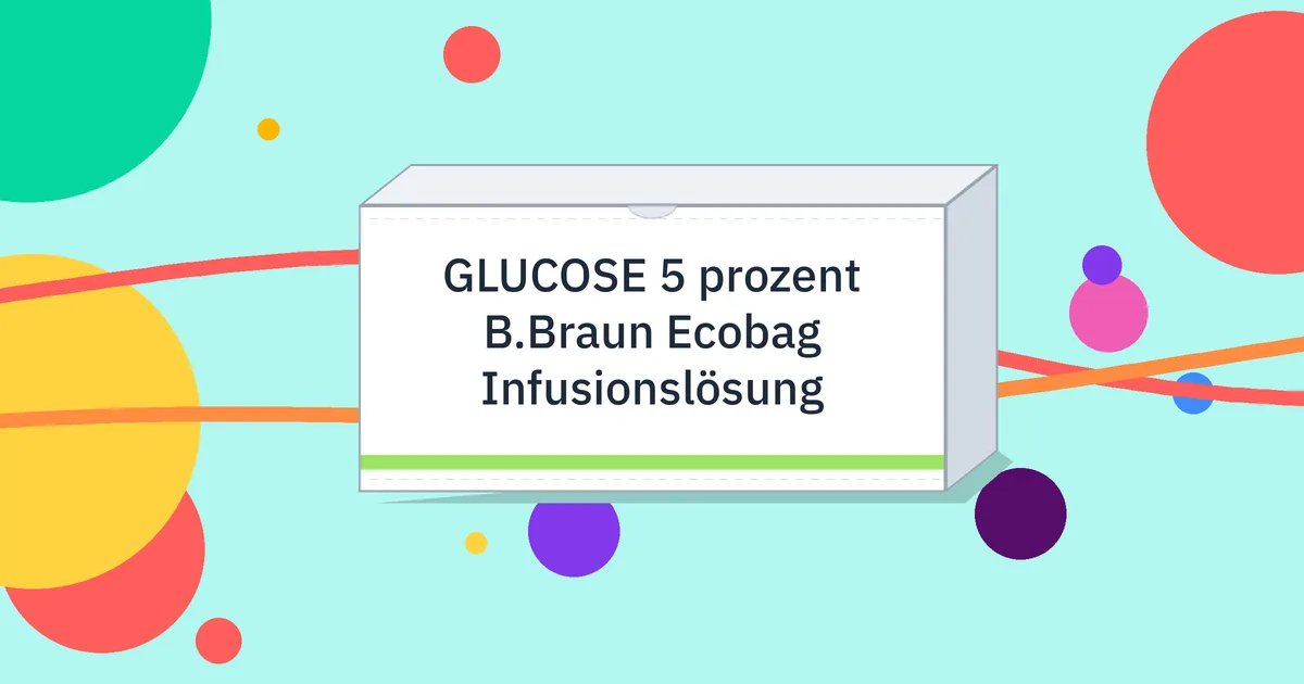 Symbolbild: Packung mit der Aufschrift GLUCOSE 5 prozent B.Braun Ecobag Infusionslösung (PZN 03705333) – Verfügbarkeit und Bezug in Apotheken in Frankfurt am Main