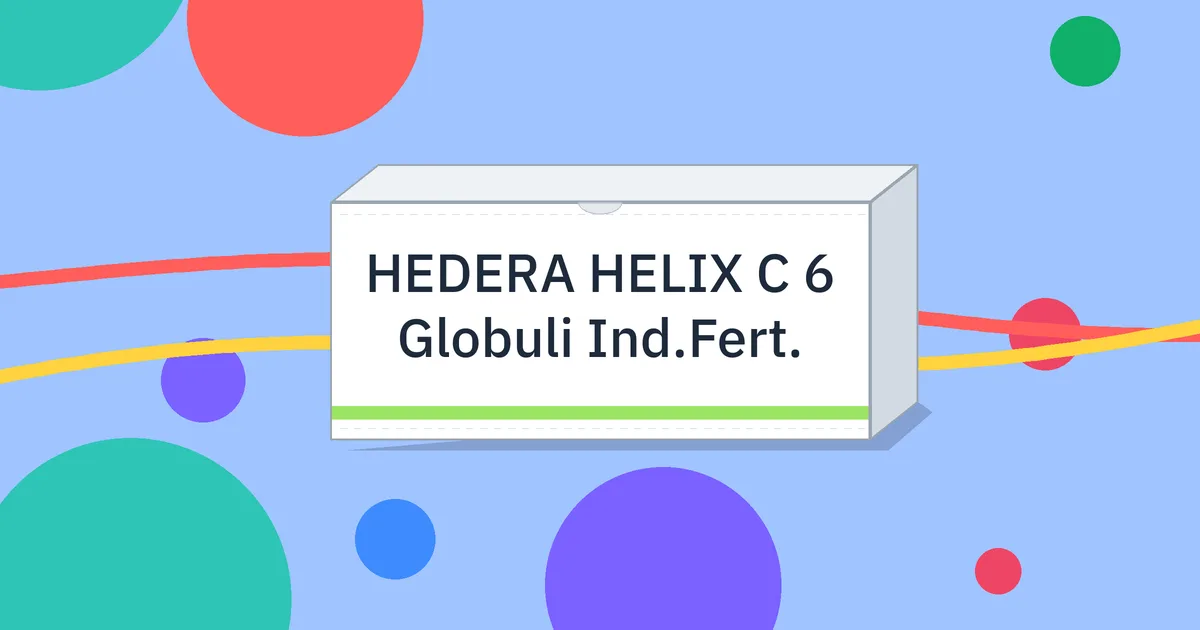 Symbolbild: Packung mit der Aufschrift HEDERA HELIX C 6 Globuli Ind.Fert. (PZN 17717943) – Verfügbarkeit und Bezug in Apotheken in Frankfurt am Main