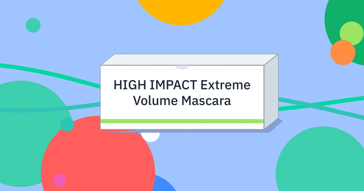 Symbolbild: Packung mit der Aufschrift HIGH IMPACT Extreme Volume Mascara (PZN 18895888) – Verfügbarkeit und Bezug in Apotheken in Frankfurt am Main