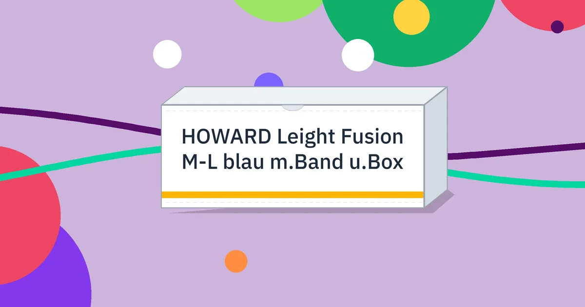 Symbolbild: Packung mit der Aufschrift HOWARD Leight Fusion M-L blau m.Band u.Box (PZN 02347802) – Verfügbarkeit und Bezug in Apotheken in Frankfurt am Main