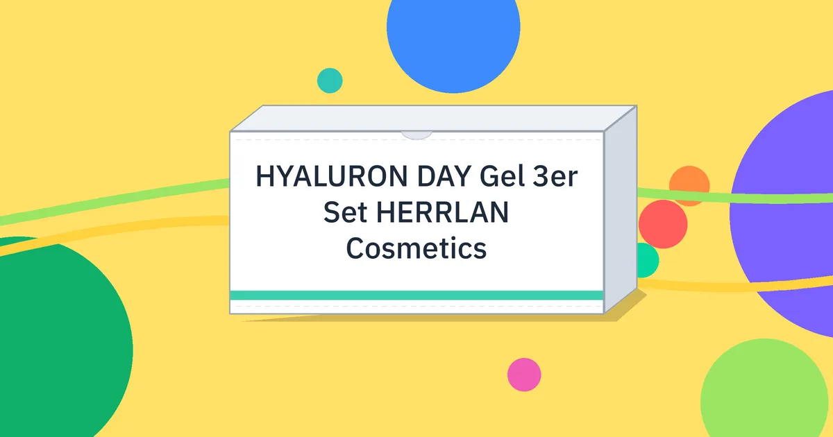 Symbolbild: Packung mit der Aufschrift HYALURON DAY Gel 3er Set HERRLAN Cosmetics (PZN 16400397) – Verfügbarkeit und Bezug in Apotheken in Frankfurt am Main