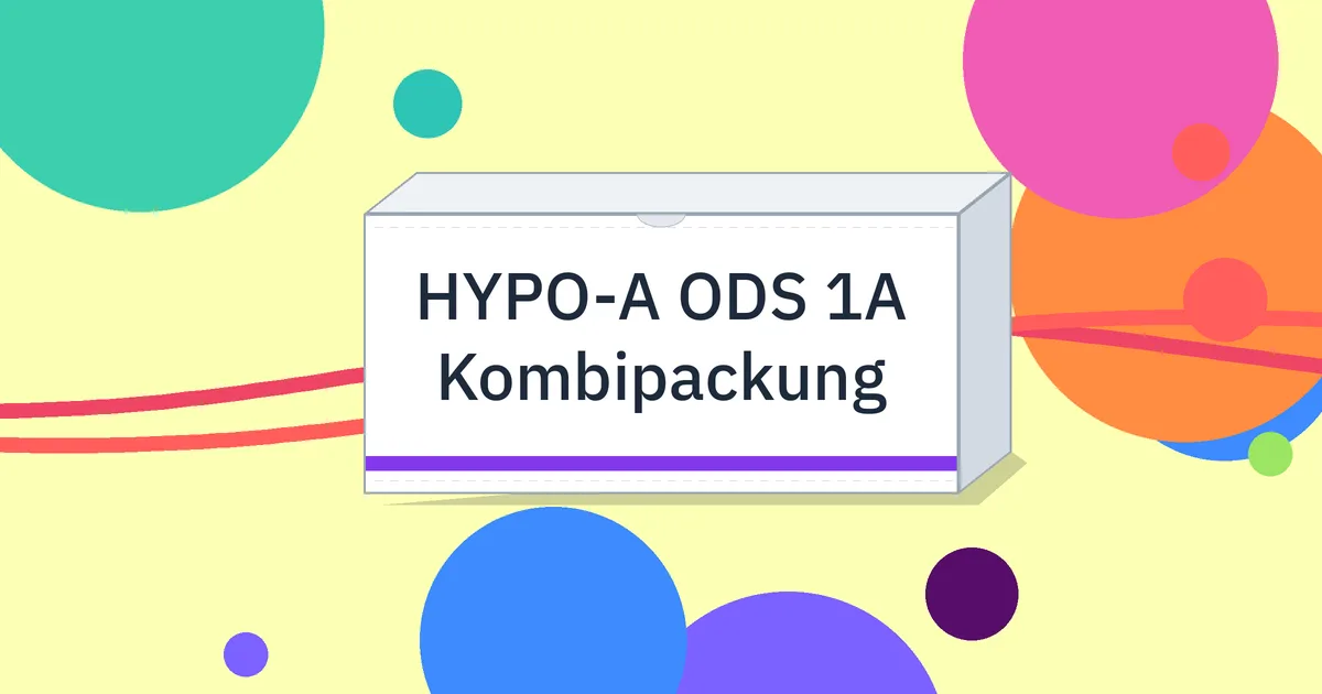 Symbolbild: Packung mit der Aufschrift HYPO-A ODS 1A Kombipackung (PZN 11143286) – Verfügbarkeit und Bezug in Apotheken in Frankfurt am Main