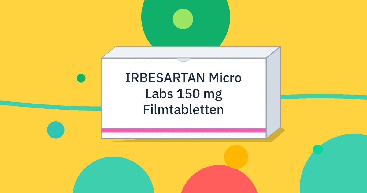 Symbolbild: Packung mit der Aufschrift IRBESARTAN Micro Labs 150 mg Filmtabletten (PZN 11544861) – Verfügbarkeit und Bezug in Apotheken in Frankfurt am Main