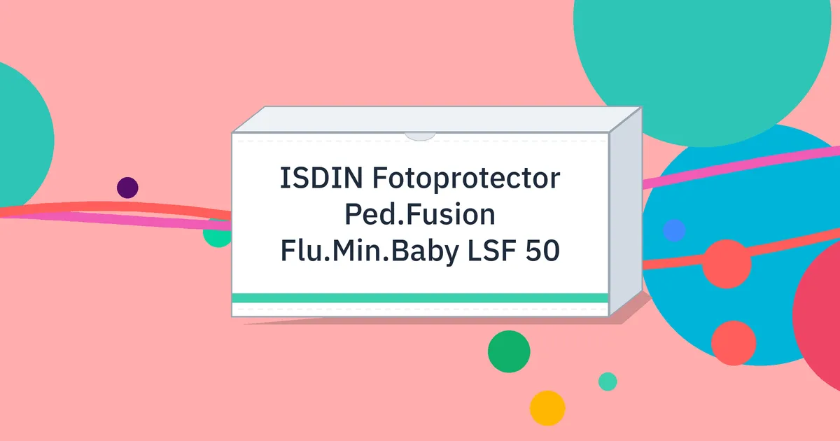 Symbolbild: Packung mit der Aufschrift ISDIN Fotoprotector Ped.Fusion Flu.Min.Baby LSF 50 (PZN 16243839) – Verfügbarkeit und Bezug in Apotheken in Frankfurt am Main