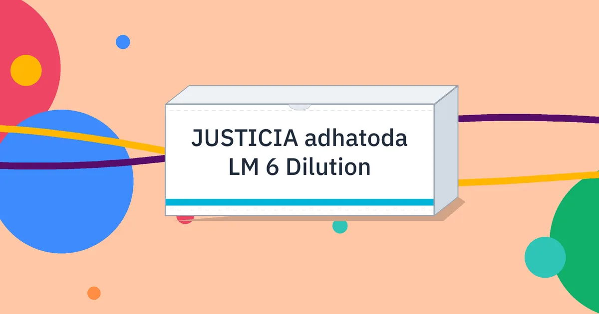 Symbolbild: Packung mit der Aufschrift JUSTICIA adhatoda LM 6 Dilution (PZN 13565494) – Verfügbarkeit und Bezug in Apotheken in Frankfurt am Main