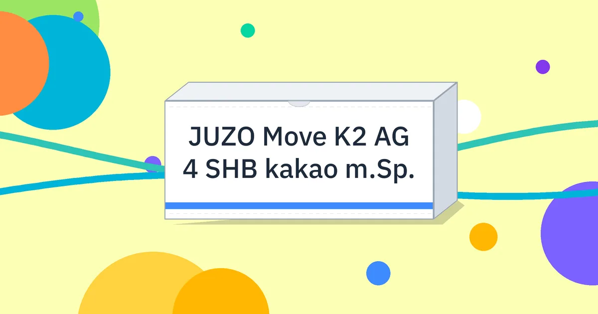Symbolbild: Packung mit der Aufschrift JUZO Move K2 AG 4 SHB kakao m.Sp. (PZN 18555709) – Verfügbarkeit und Bezug in Apotheken in Frankfurt am Main