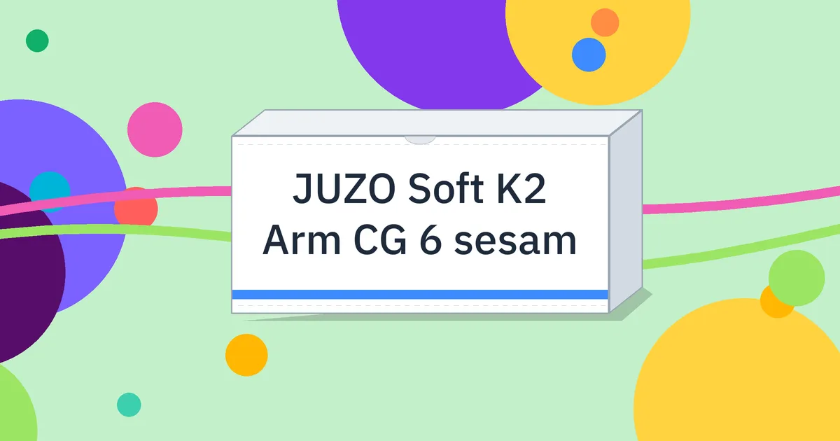 Symbolbild: Packung mit der Aufschrift JUZO Soft K2 Arm CG 6 sesam (PZN 15512094) – Verfügbarkeit und Bezug in Apotheken in Frankfurt am Main