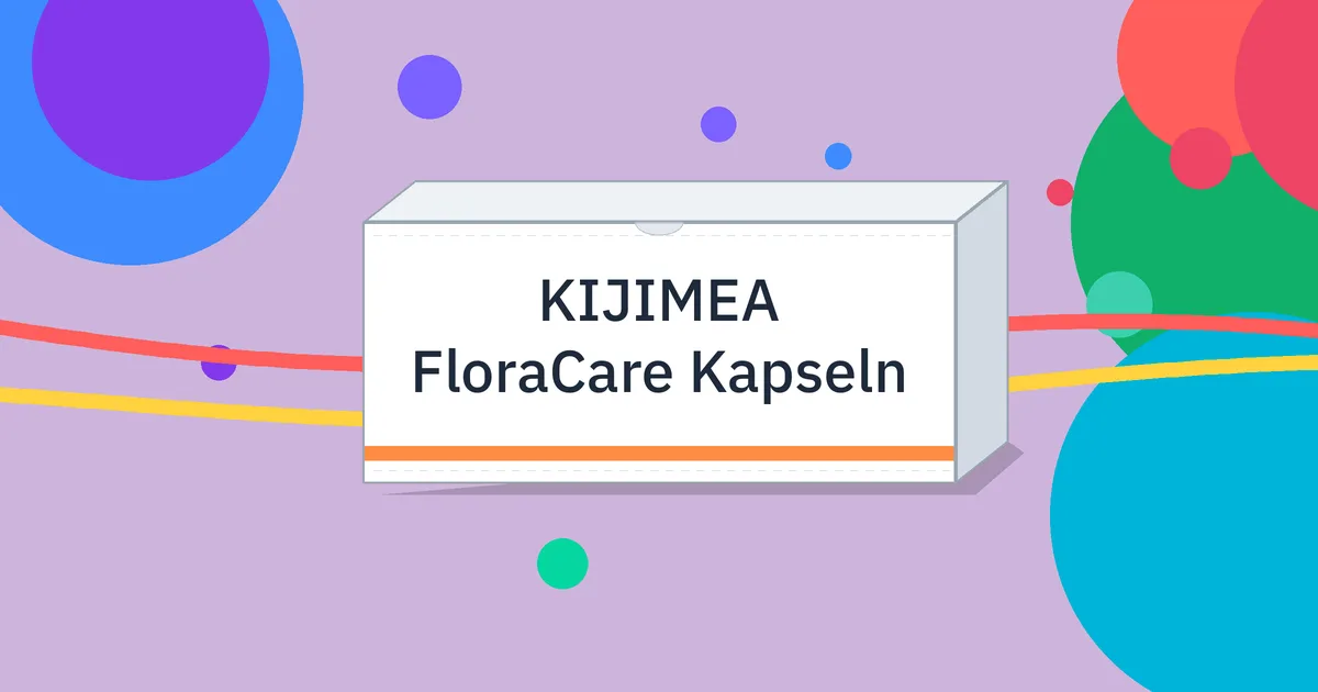 Symbolbild: Packung mit der Aufschrift KIJIMEA FloraCare Kapseln (PZN 19759288) – Verfügbarkeit und Bezug in Apotheken in Frankfurt am Main