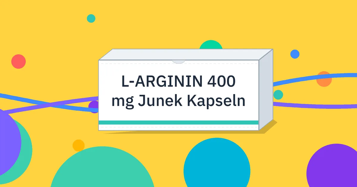 Symbolbild: Packung mit der Aufschrift L-ARGININ 400 mg Junek Kapseln (PZN 00132150) – Verfügbarkeit und Bezug in Apotheken in Frankfurt am Main