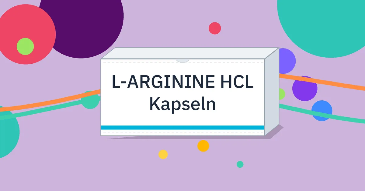 Symbolbild: Packung mit der Aufschrift L-ARGININE HCL Kapseln (PZN 11345127) – Verfügbarkeit und Bezug in Apotheken in Frankfurt am Main