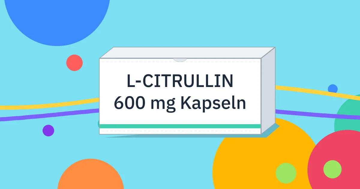 Symbolbild: Packung mit der Aufschrift L-CITRULLIN 600 mg Kapseln (PZN 11609218) – Verfügbarkeit und Bezug in Apotheken in Frankfurt am Main