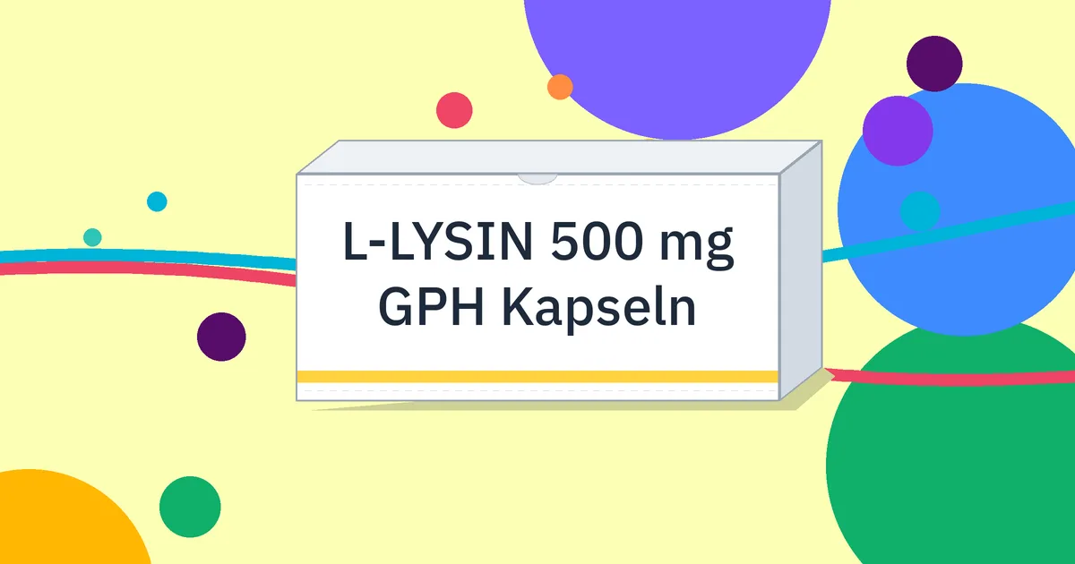 Symbolbild: Packung mit der Aufschrift L-LYSIN 500 mg GPH Kapseln (PZN 08403861) – Verfügbarkeit und Bezug in Apotheken in Frankfurt am Main