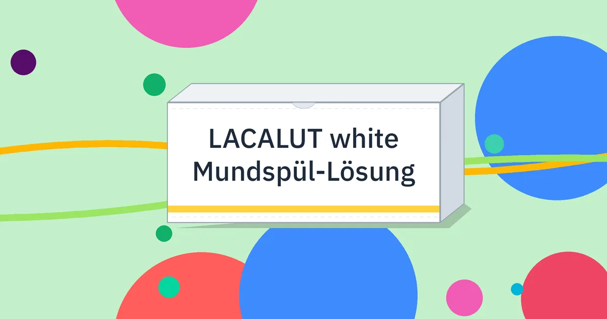 Symbolbild: Packung mit der Aufschrift LACALUT white Mundspül-Lösung (PZN 10991730) – Verfügbarkeit und Bezug in Apotheken in Frankfurt am Main
