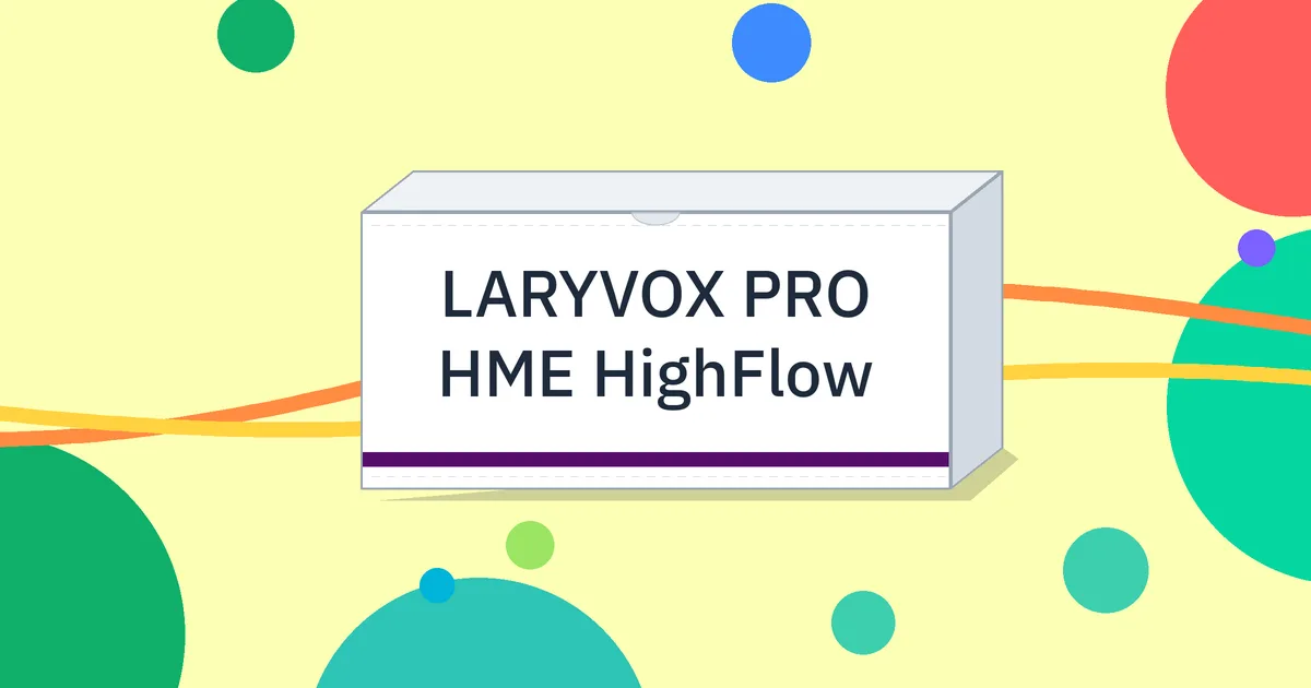 Symbolbild: Packung mit der Aufschrift LARYVOX PRO HME HighFlow (PZN 11724793) – Verfügbarkeit und Bezug in Apotheken in Frankfurt am Main