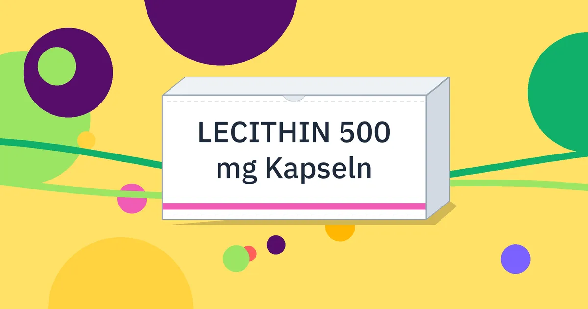 Symbolbild: Packung mit der Aufschrift LECITHIN 500 mg Kapseln (PZN 02530883) – Verfügbarkeit und Bezug in Apotheken in Frankfurt am Main