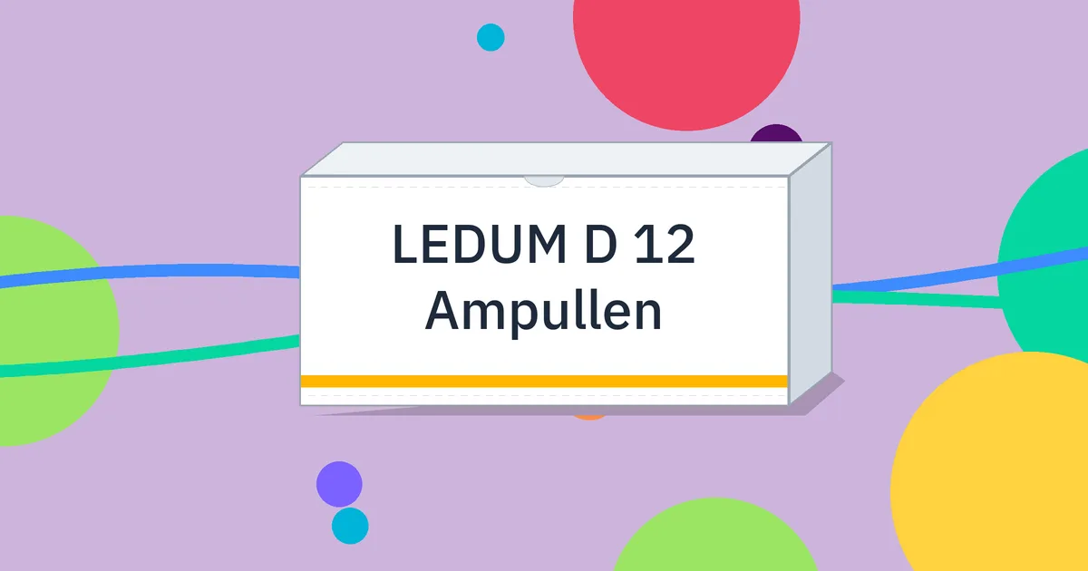 Symbolbild: Packung mit der Aufschrift LEDUM D 12 Ampullen (PZN 11706921) – Verfügbarkeit und Bezug in Apotheken in Frankfurt am Main