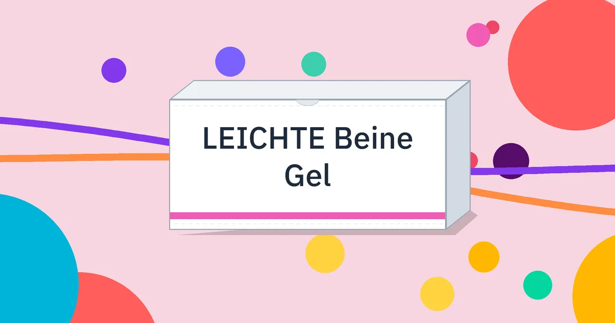 Symbolbild: Packung mit der Aufschrift LEICHTE Beine Gel (PZN 19944778) – Verfügbarkeit und Bezug in Apotheken in Frankfurt am Main