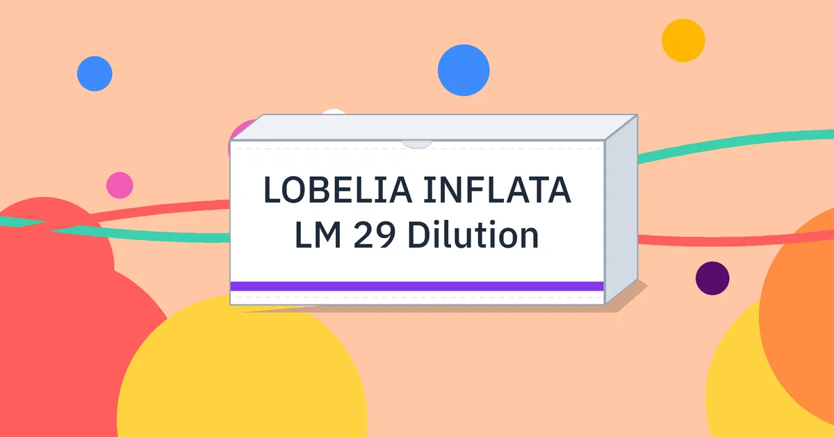 Symbolbild: Packung mit der Aufschrift LOBELIA INFLATA LM 29 Dilution (PZN 13534045) – Verfügbarkeit und Bezug in Apotheken in Frankfurt am Main