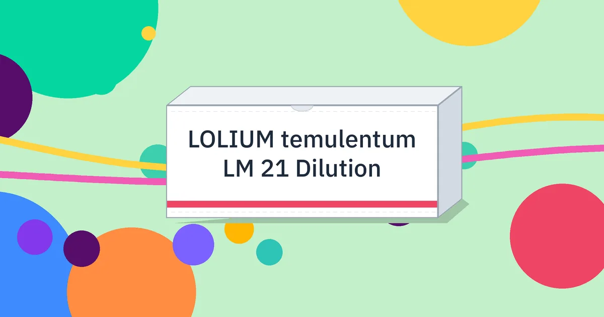 Symbolbild: Packung mit der Aufschrift LOLIUM temulentum LM 21 Dilution (PZN 13535369) – Verfügbarkeit und Bezug in Apotheken in Frankfurt am Main