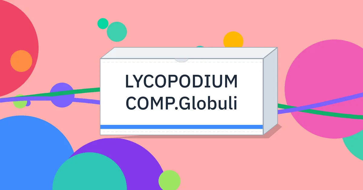 Symbolbild: Packung mit der Aufschrift LYCOPODIUM COMP.Globuli (PZN 08786537) – Verfügbarkeit und Bezug in Apotheken in Frankfurt am Main