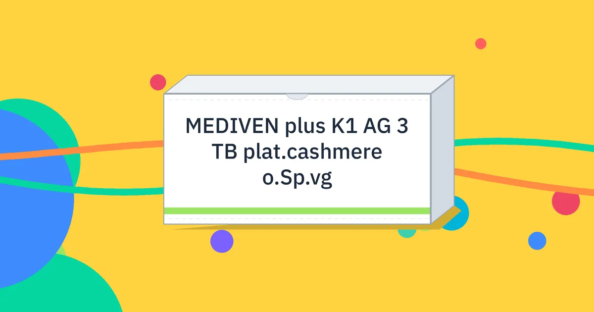 Symbolbild: Packung mit der Aufschrift MEDIVEN plus K1 AG 3 TB plat.cashmere o.Sp.vg (PZN 15059832) – Verfügbarkeit und Bezug in Apotheken in Frankfurt am Main