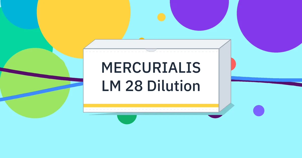 Symbolbild: Packung mit der Aufschrift MERCURIALIS LM 28 Dilution (PZN 12948046) – Verfügbarkeit und Bezug in Apotheken in Frankfurt am Main