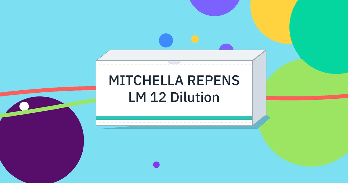 Symbolbild: Packung mit der Aufschrift MITCHELLA REPENS LM 12 Dilution (PZN 13609323) – Verfügbarkeit und Bezug in Apotheken in Frankfurt am Main