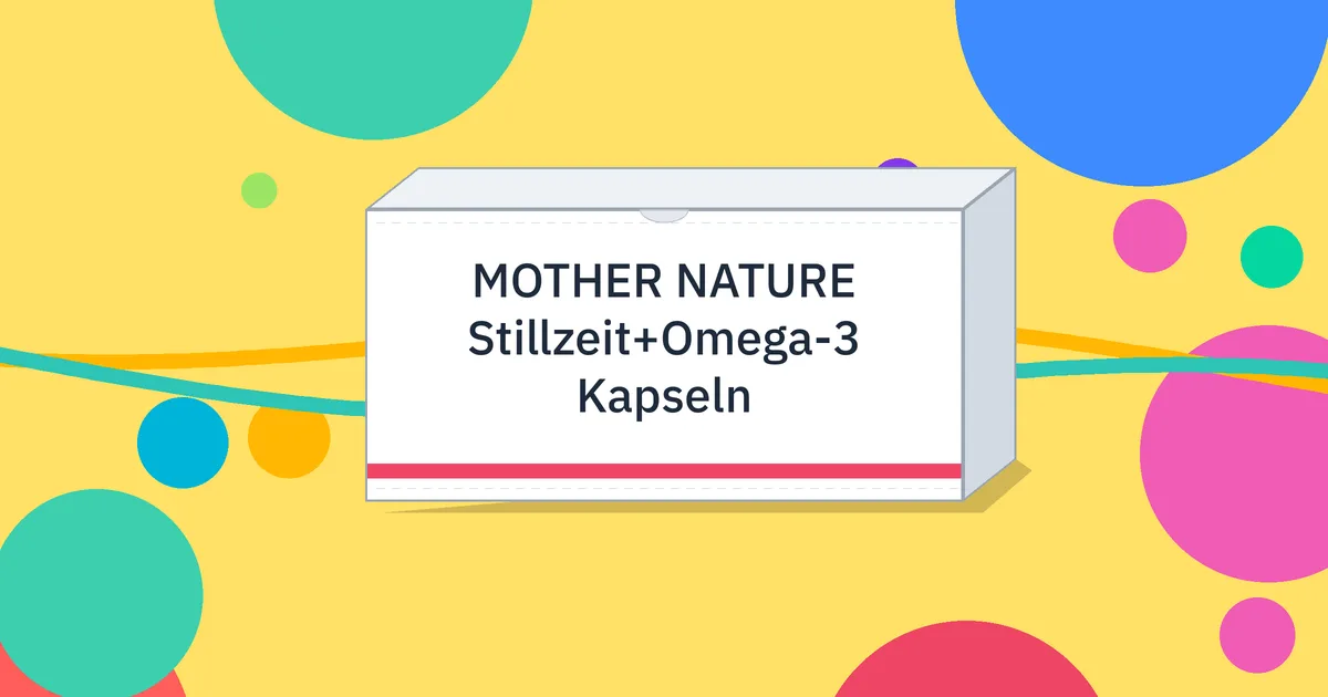 Symbolbild: Packung mit der Aufschrift MOTHER NATURE Stillzeit+Omega-3 Kapseln (PZN 18679676) – Verfügbarkeit und Bezug in Apotheken in Frankfurt am Main