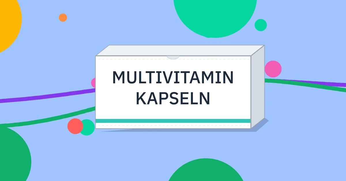 Symbolbild: Packung mit der Aufschrift MULTIVITAMIN KAPSELN (PZN 06869242) – Verfügbarkeit und Bezug in Apotheken in Frankfurt am Main
