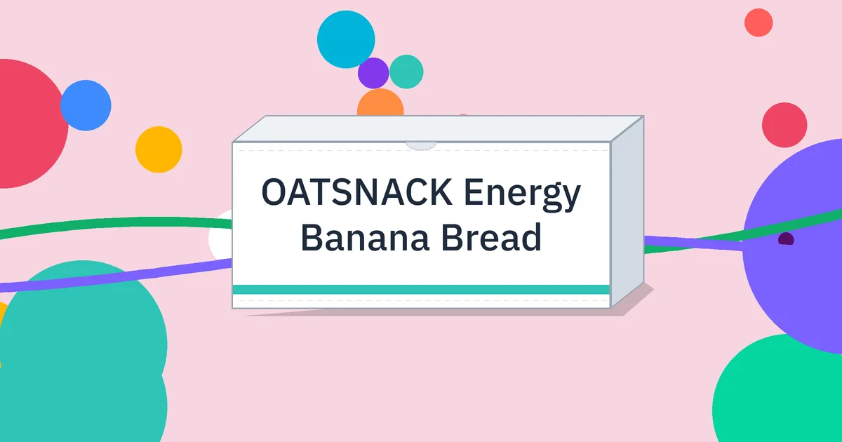Symbolbild: Packung mit der Aufschrift OATSNACK Energy Banana Bread (PZN 05381426) – Verfügbarkeit und Bezug in Apotheken in Frankfurt am Main